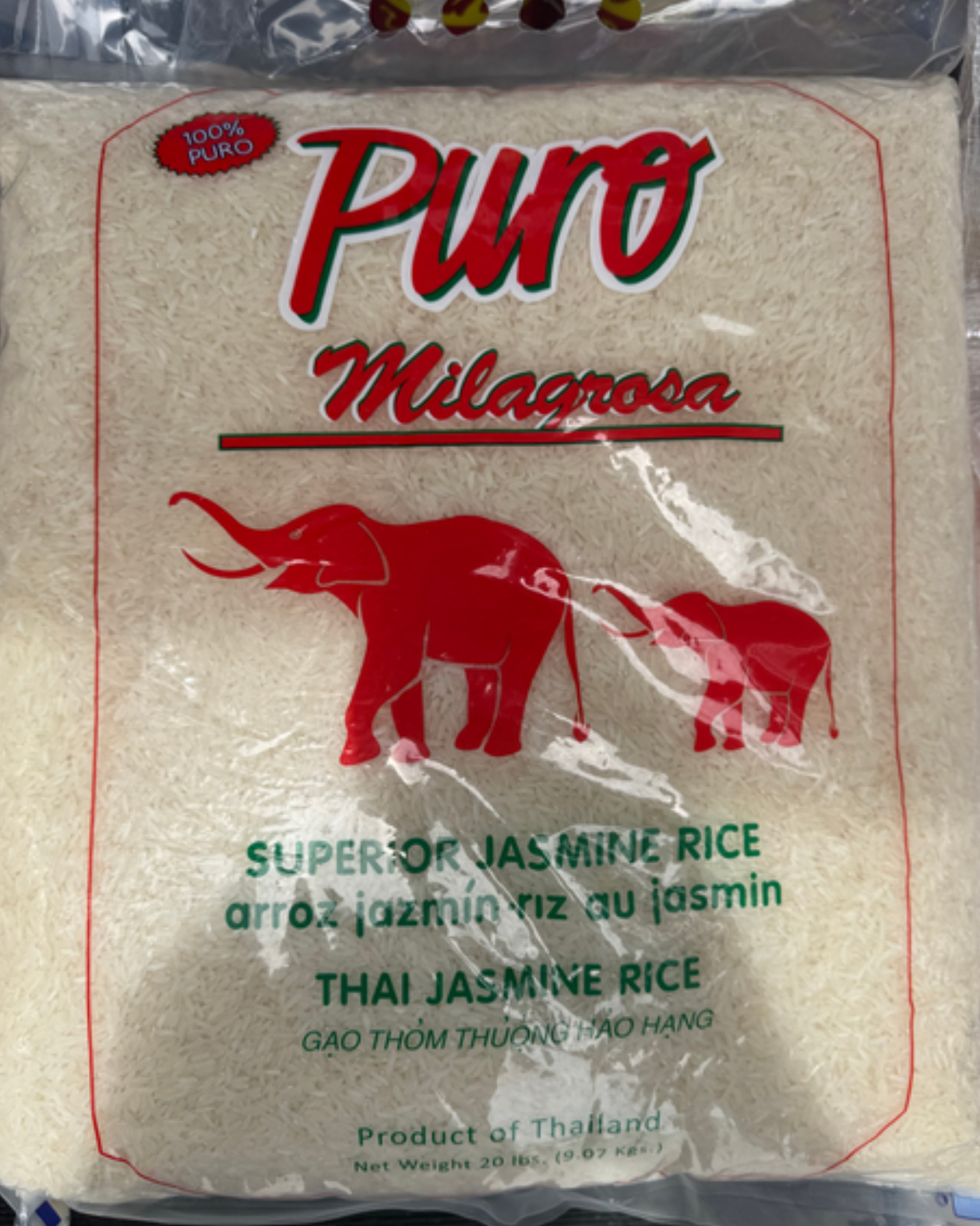 (A)PURO JASMIN RICE 20 LBS (pack 1) – EDS Imports LLC